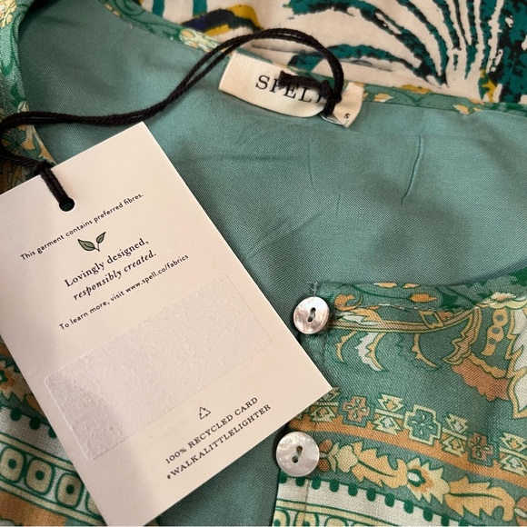 Spell | Tops | Spell Madame Peacock Blouse | Poshmark